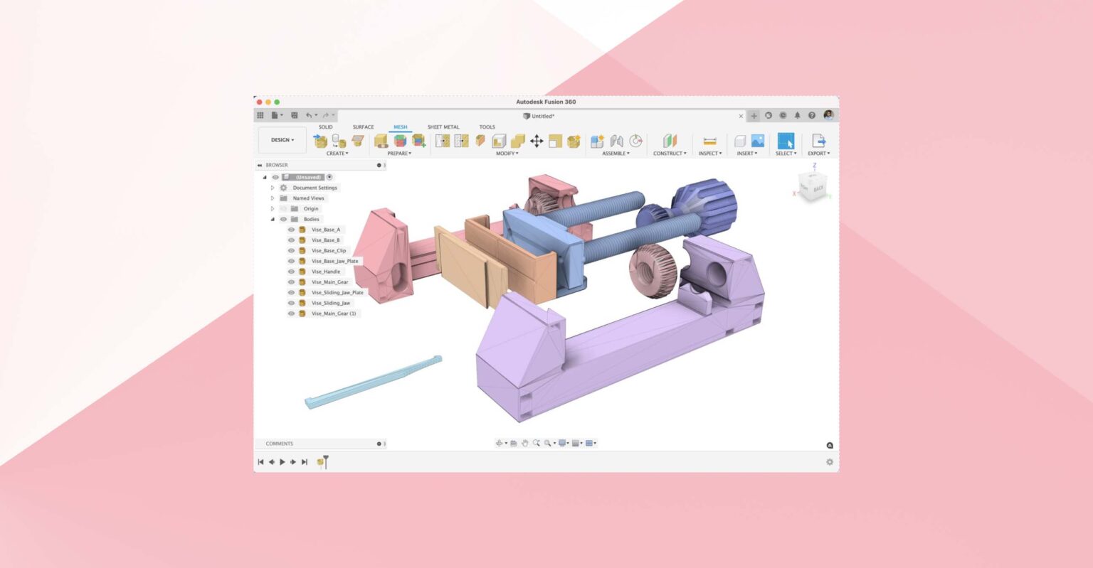 New mesh environment in Fusion 360 leads July updates - DEVELOP3D
