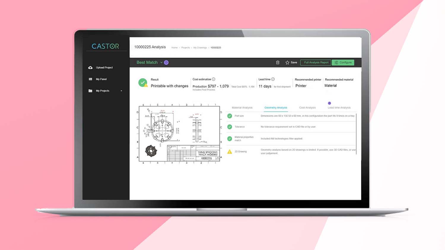 Castor adds 2D ID for suitable AM parts - DEVELOP3D
